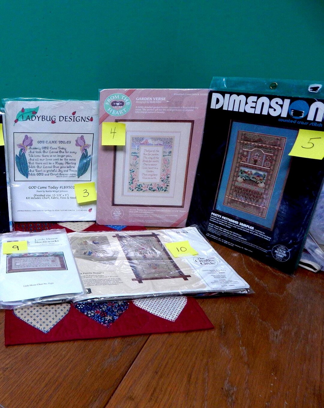 Stamped Cross Stitch Kits Samplers Family Paragon Vintage NIP and More ...