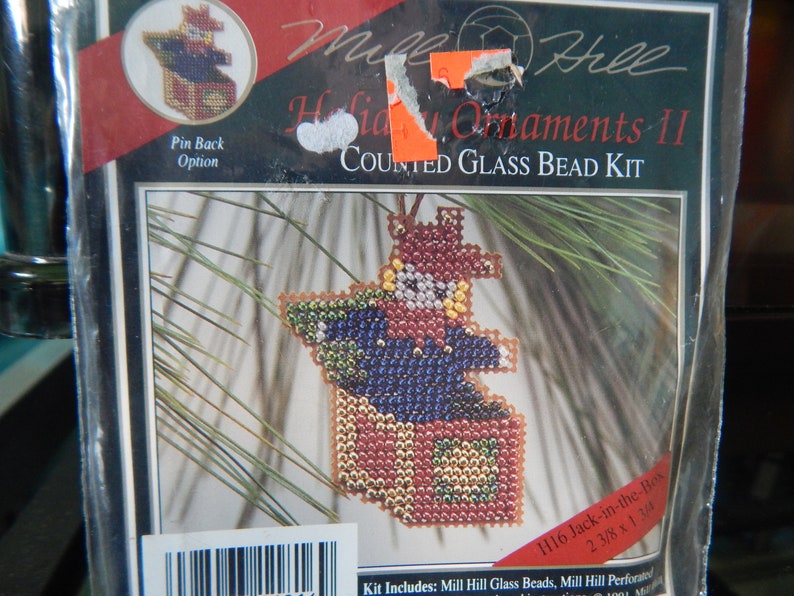 Mill Hill Holiday Bead Kits Drum or Teddy or Stocking or Jack in Box or ...