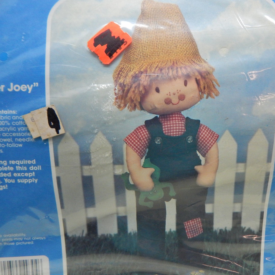 Farmer Joey Doll Kit Hug-me Dolls by Bucilla Approx. 17" Tall Kit Has ...