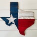 Rustic Wood Texas Flag Sign in the Shape of Texas - Etsy