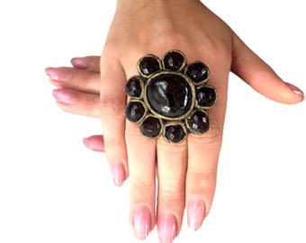 Huge Stone Ring | Etsy