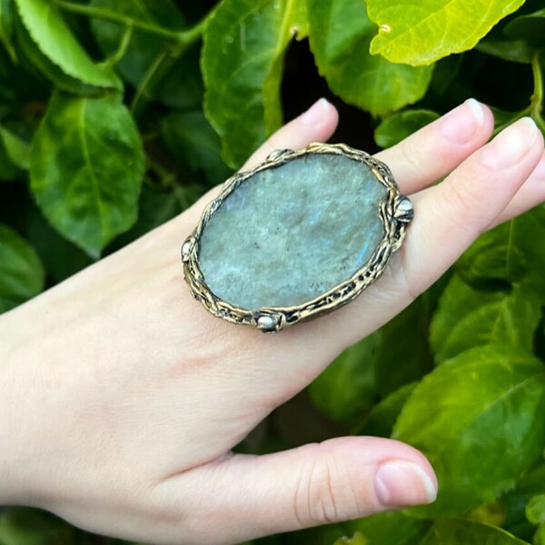 Huge Stone Ring - Etsy