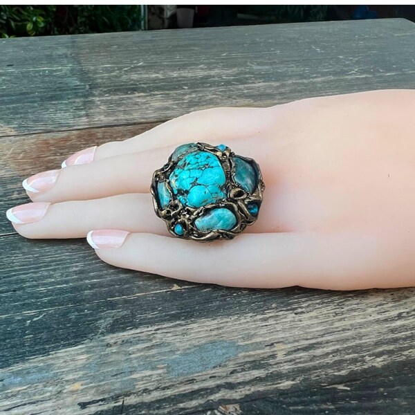 Turquoise Ring Raw - Etsy