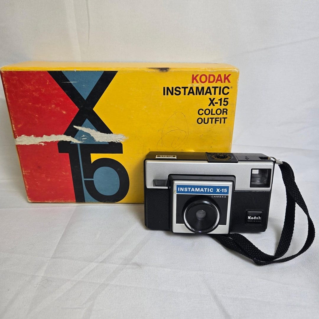 Kodak Instamatic X-15 Color Outfit Camera, Vtg 70s/80s, Untested - Etsy
