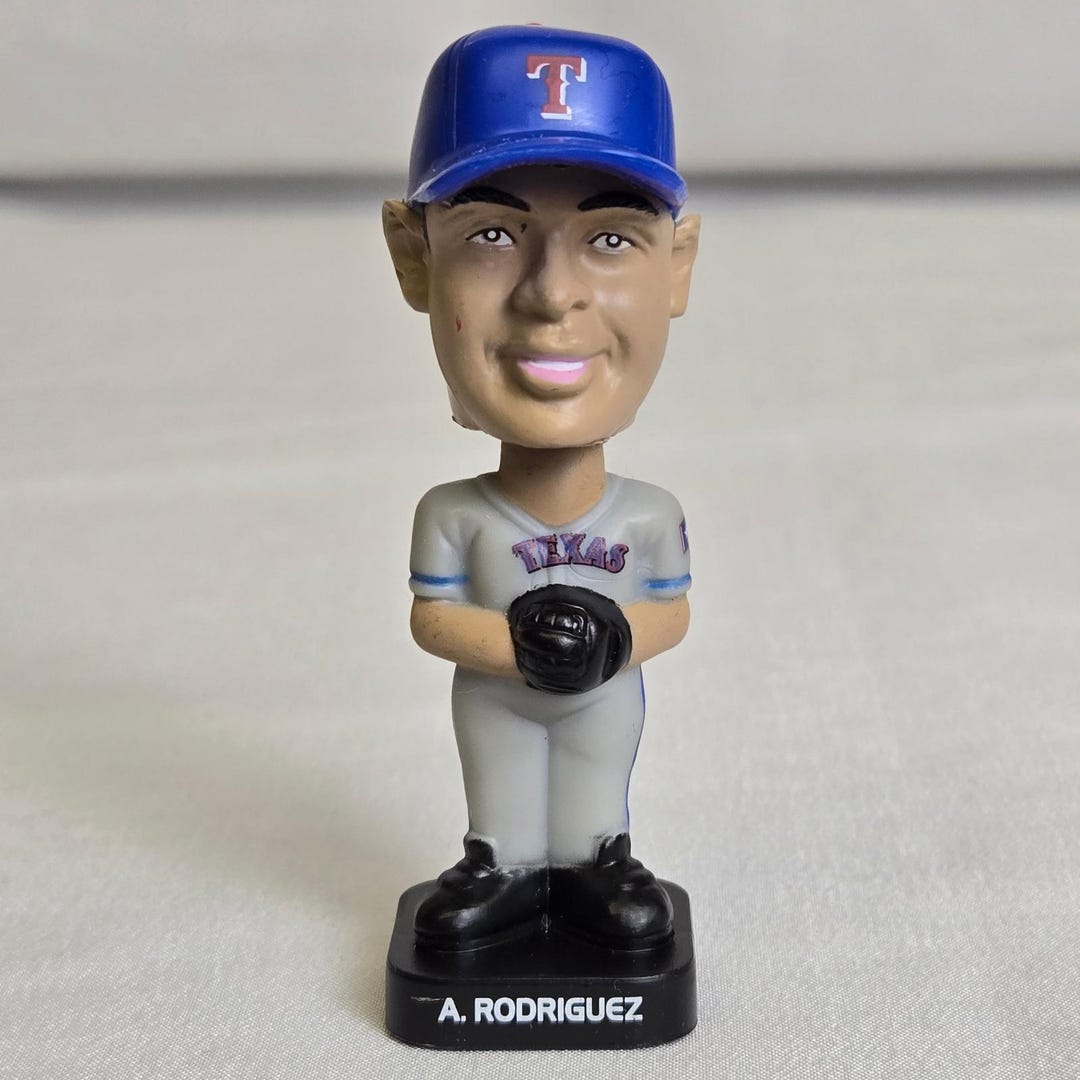 Vtg 2003 Alex Rodriguez, A-rod, Texas Rangers Mini Bobblehead ...