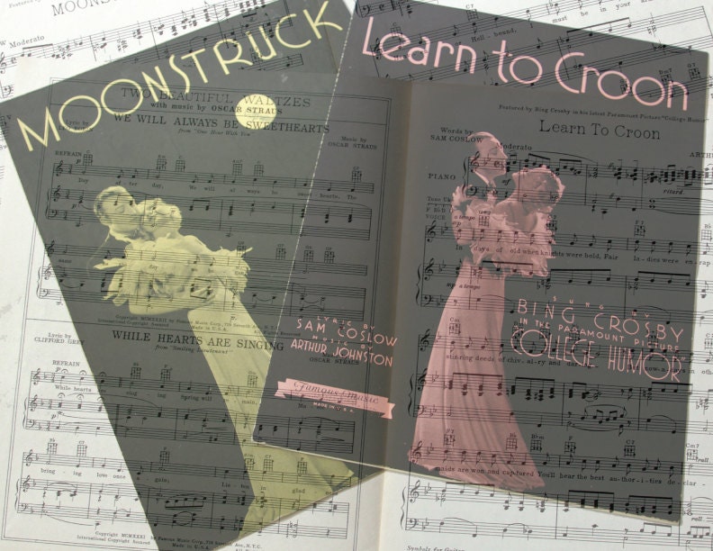 Learn to Croon and Moonstruck Sheet Music - Etsy