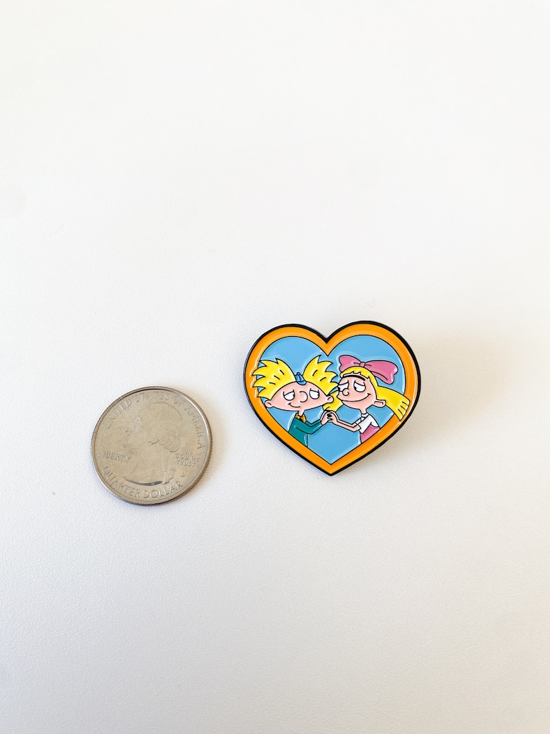 Hey Arnold Helga And Arnold Enamel Pin Etsy