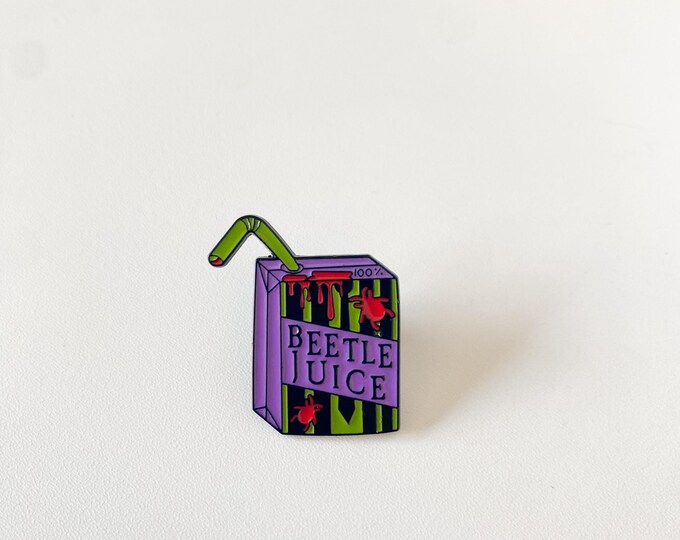 Beetlejuice Juice Box Pin - Etsy