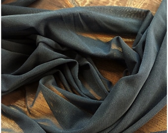 Black mesh fabric | Etsy