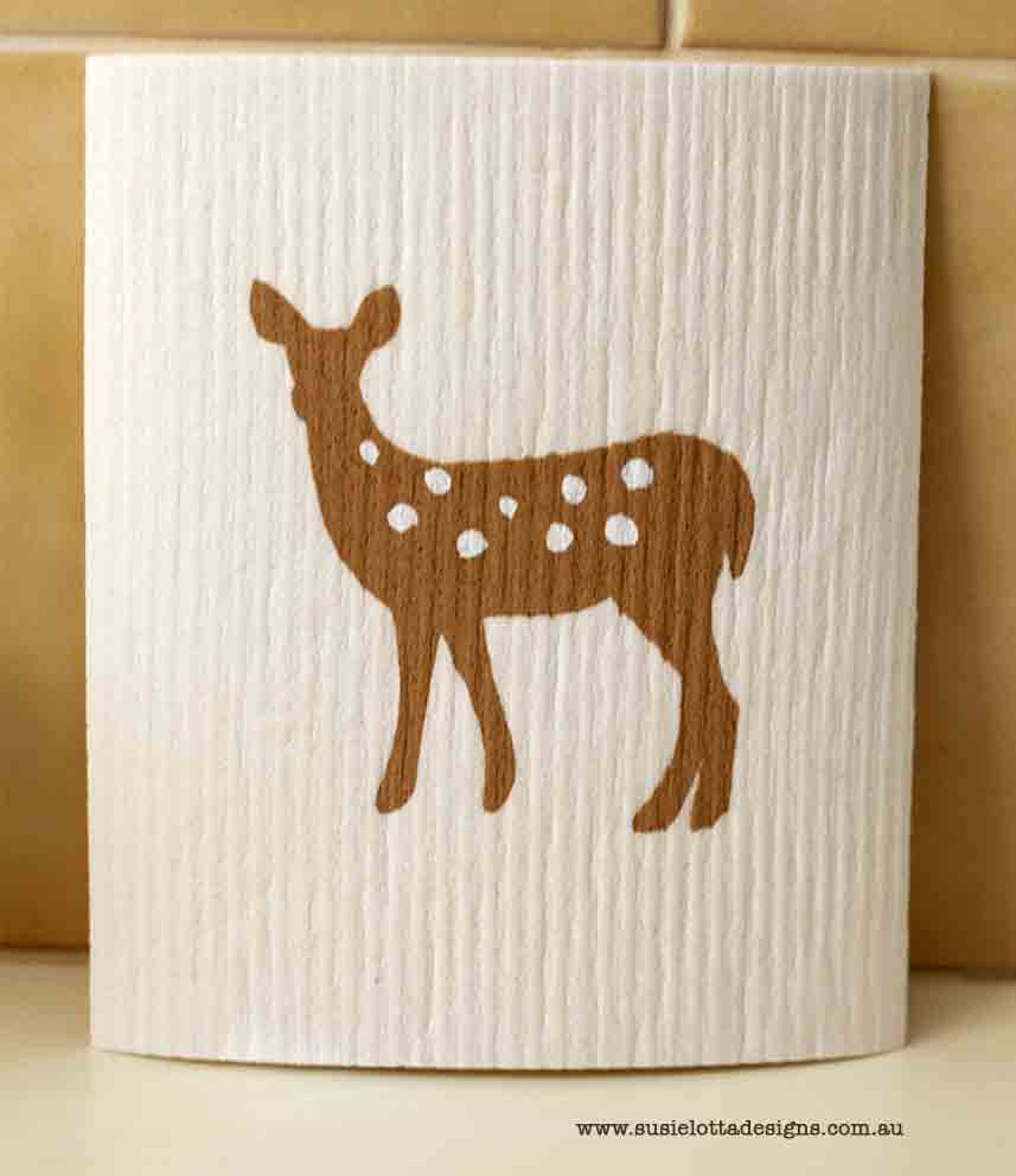 Oh My Dear Design - Hand Screen Printed Swedish Dish Cloth - Etsy