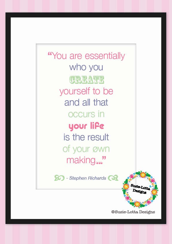 Create Yourself Positive Quote Printable PDF Poster - Etsy