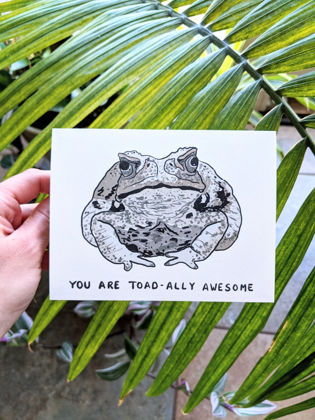 You Are Toad-ally Awesome Greeting Card | Funny Toad | Nature ...
