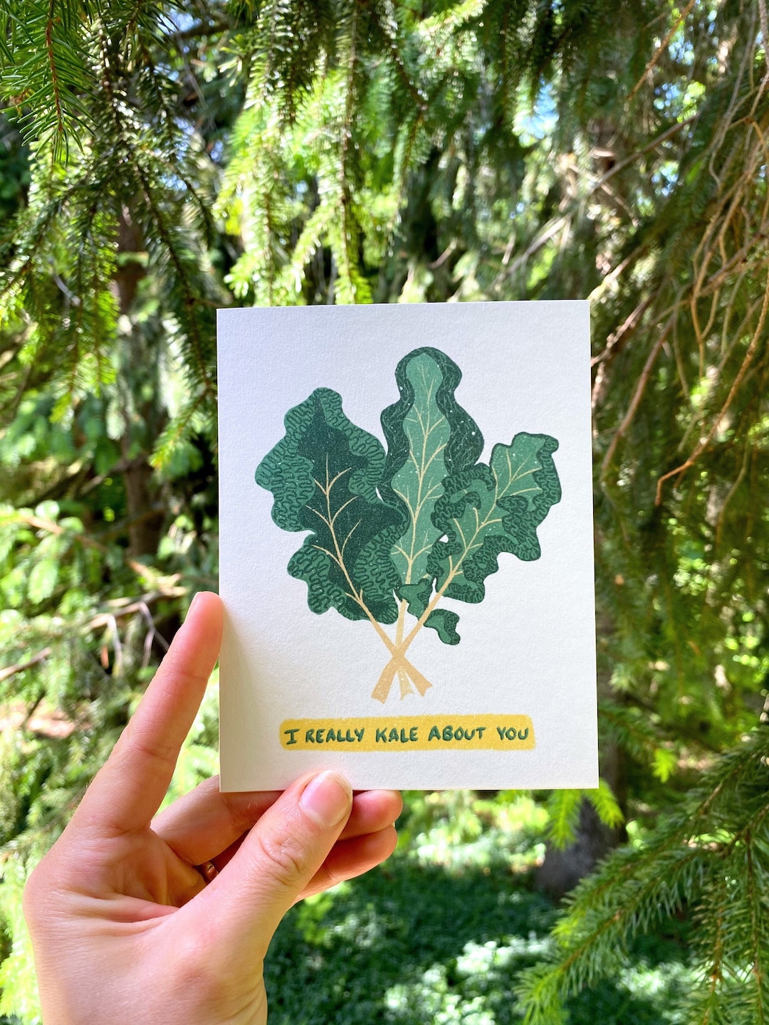 I Really Kale About You | Vegetable Card | Funny Greeting | Original ...