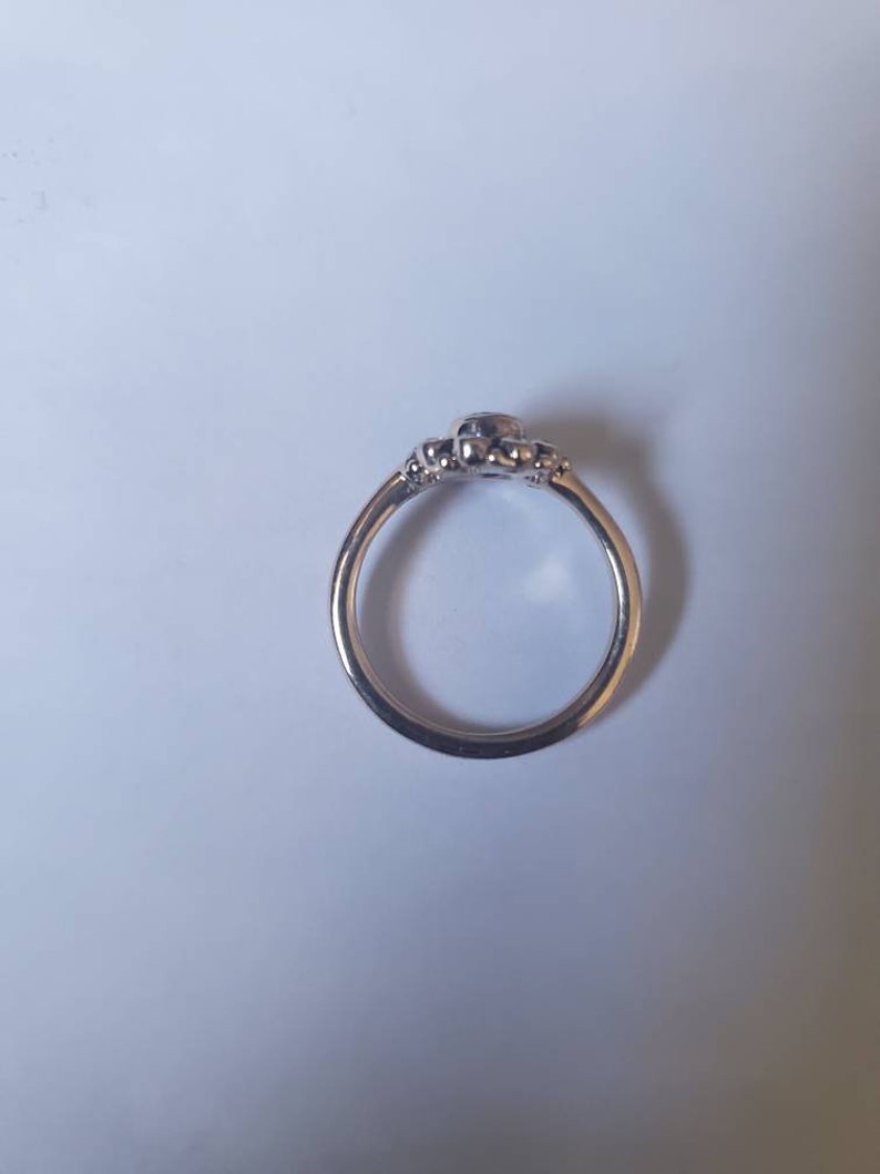 14kt Yellow Solid Gold Diamond Halo Engagement Ring April - Etsy