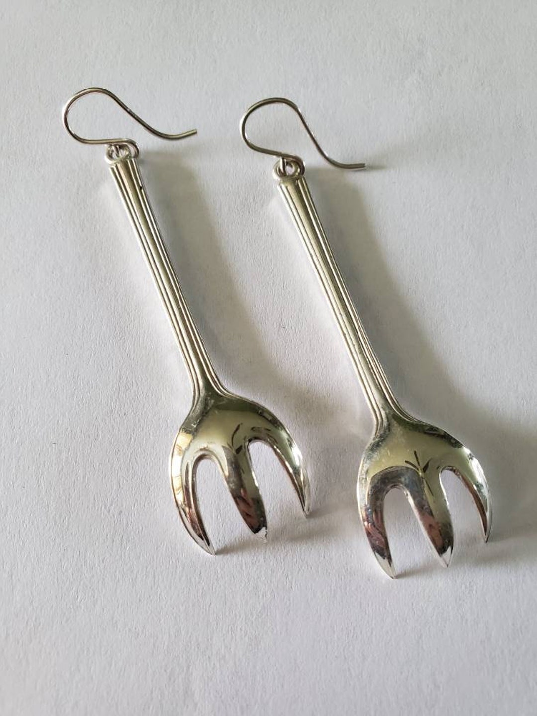 Long Sterling Silver Claw Statement Earrings - Etsy
