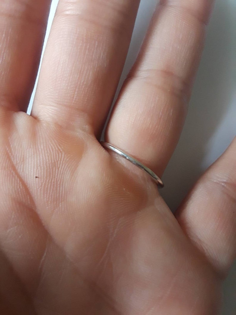 Minimalist Sterling Silver Ring - Etsy