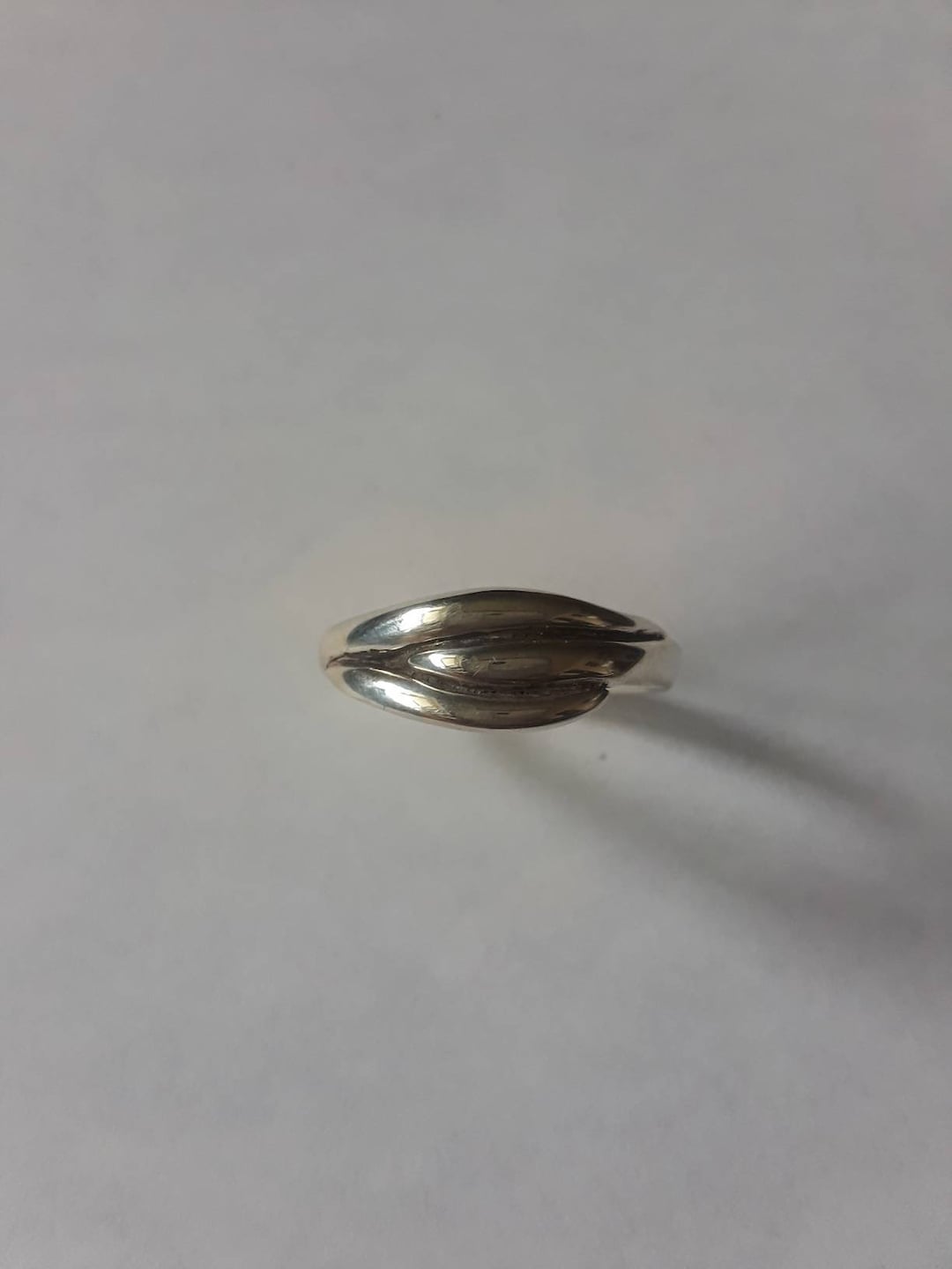 Modern Sleek Sterling Silver Ring - Etsy