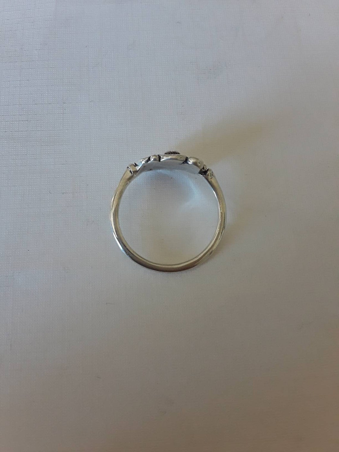 Sterling Silver Asymmetric Abstract Ring - Etsy