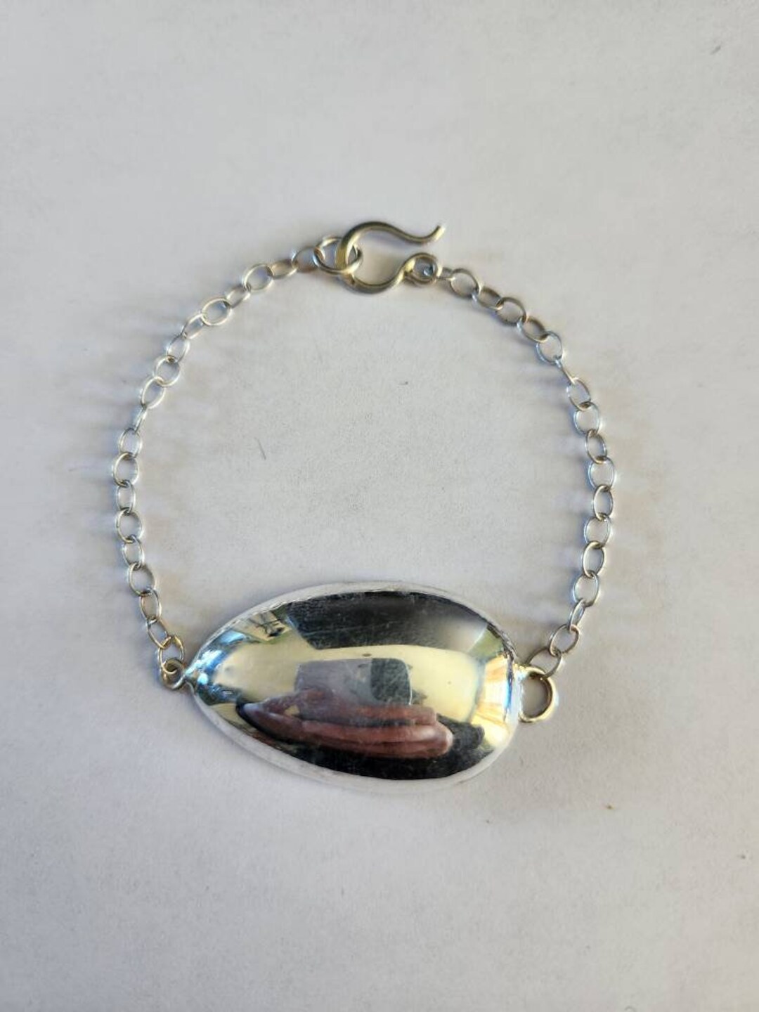 Silver Plated Silverware Spoon Chain Bracelet - Etsy