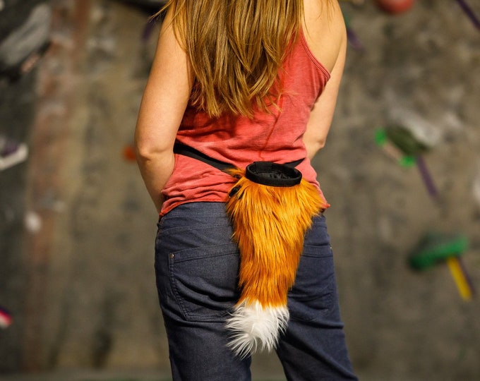 Crimp Chimps Original Fox Tail Chalk Bag - Etsy