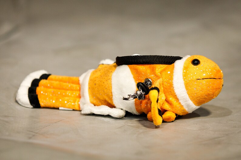 Crimp Chimps Clownfish Stuffed Animal Chalk Bag | Etsy