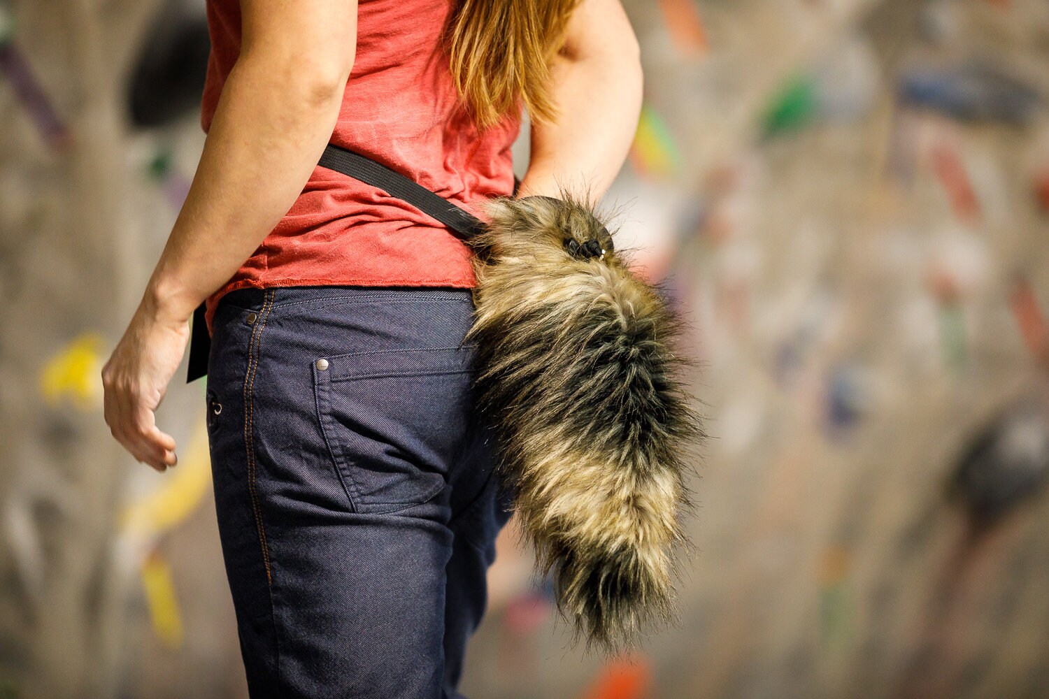 Crimp Chimps Original Raccoon Tail Chalk Bag - Etsy