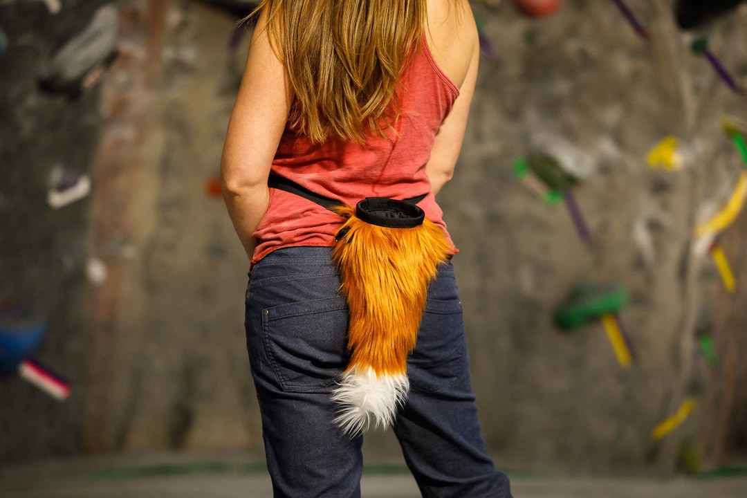 Crimp Chimps Original Fox Tail Chalk Bag - Etsy