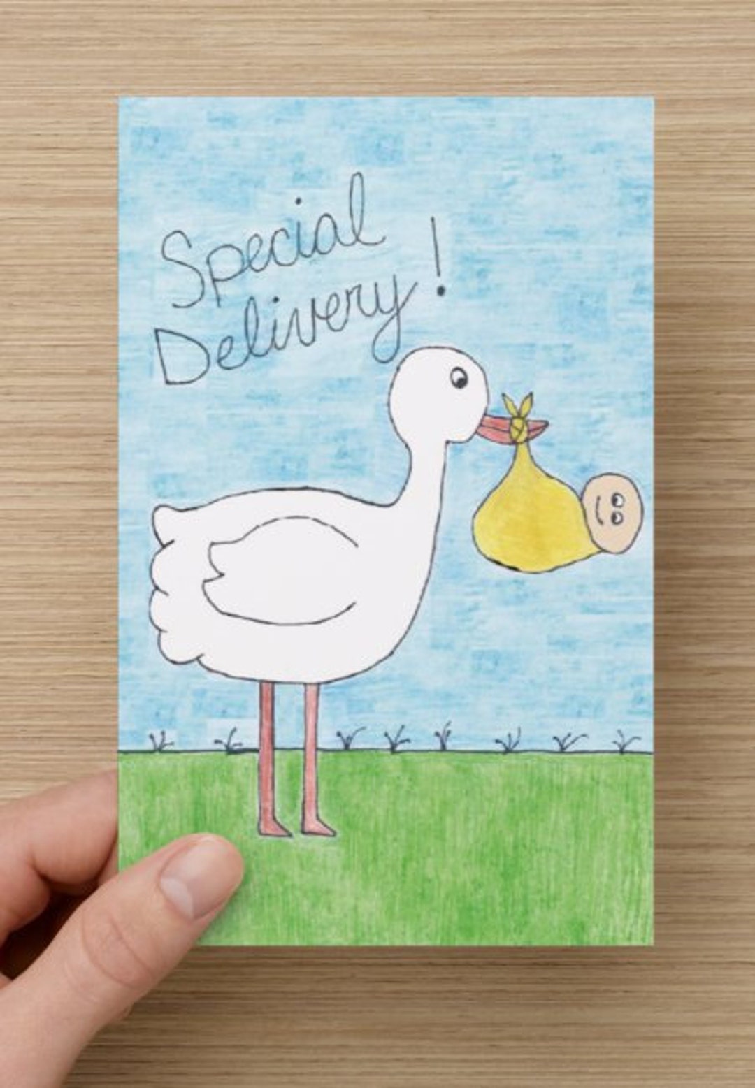 Special Delivery Baby Card - Etsy