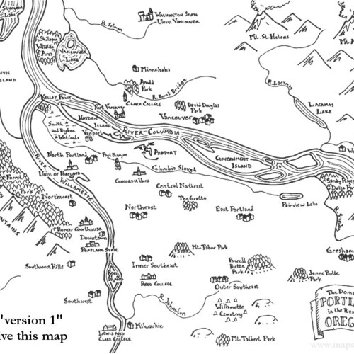 Fantasy Map of the United States - Etsy
