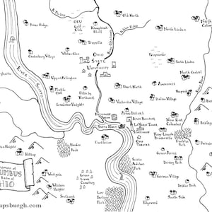 Fantasy Map of Columbus - Etsy