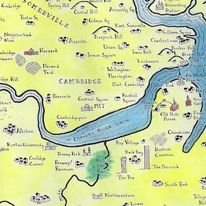 Fantasy Map of Boston - Etsy