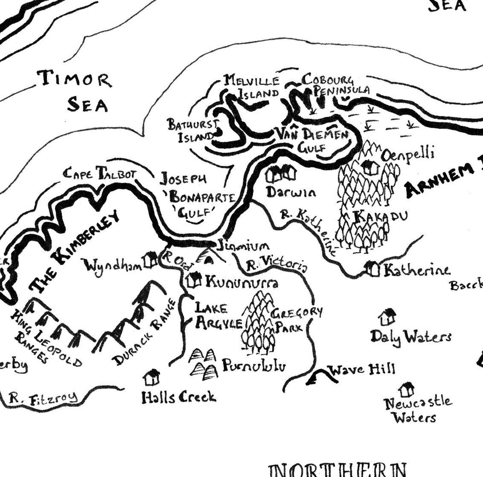 Fantasy Map of Australia - Etsy
