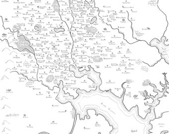 Fantasy Map of Washington DC | Etsy