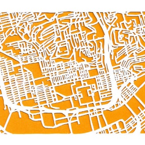 Pittsburgh Neighborhoods Cut Paper Map (5x7) - Etsy