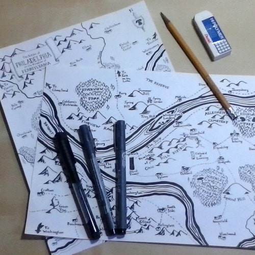 Custom Fantasy Map of Your City or Region - Etsy