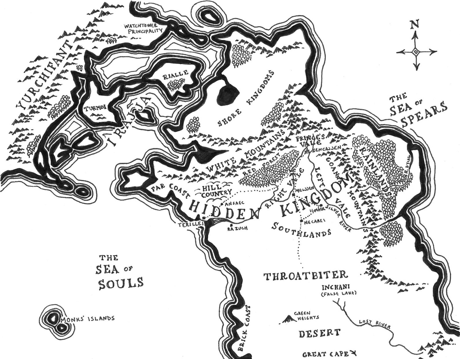 Fantasy Style Map for Your Novel or Campaign - Etsy