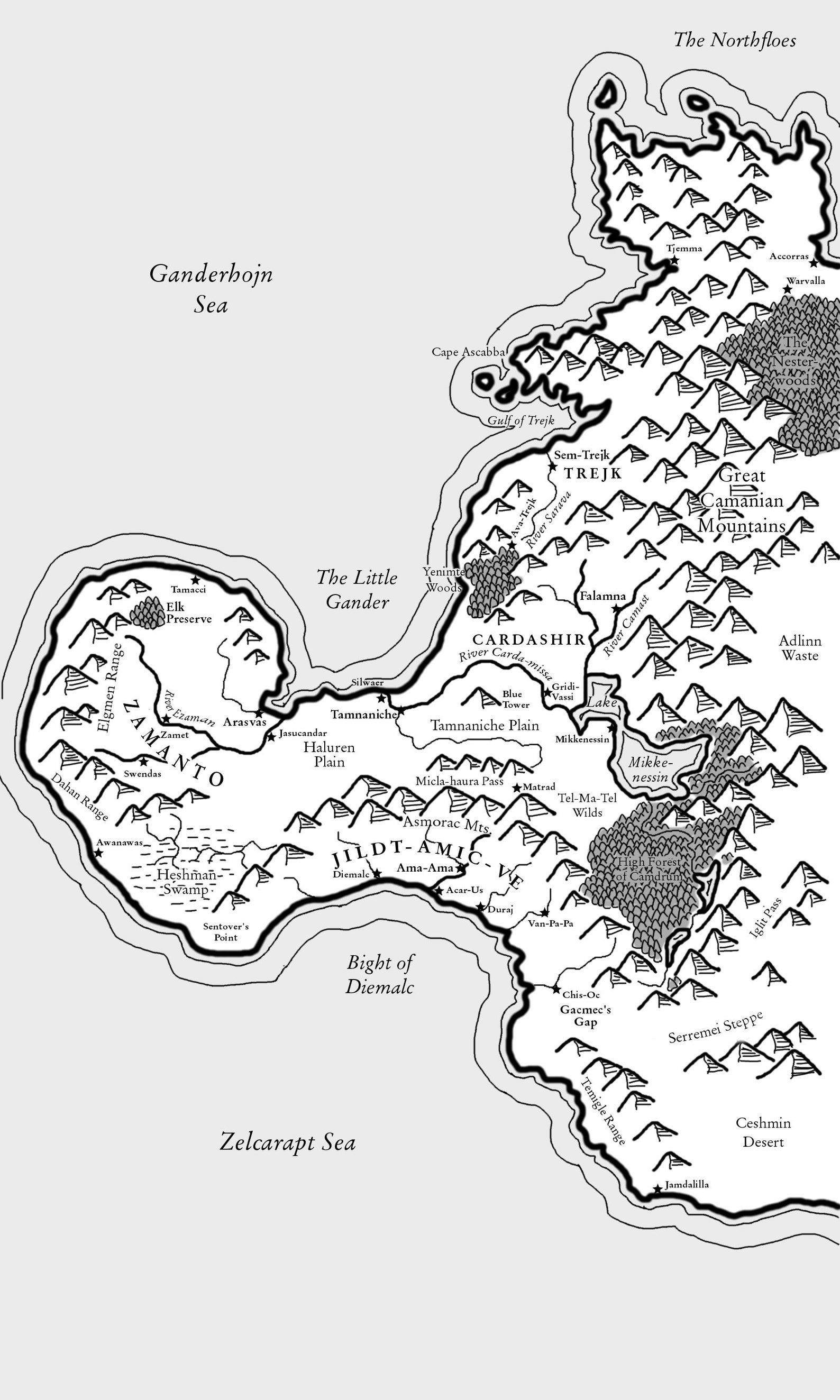 Fantasy Style Map for Your Novel or Campaign - Etsy