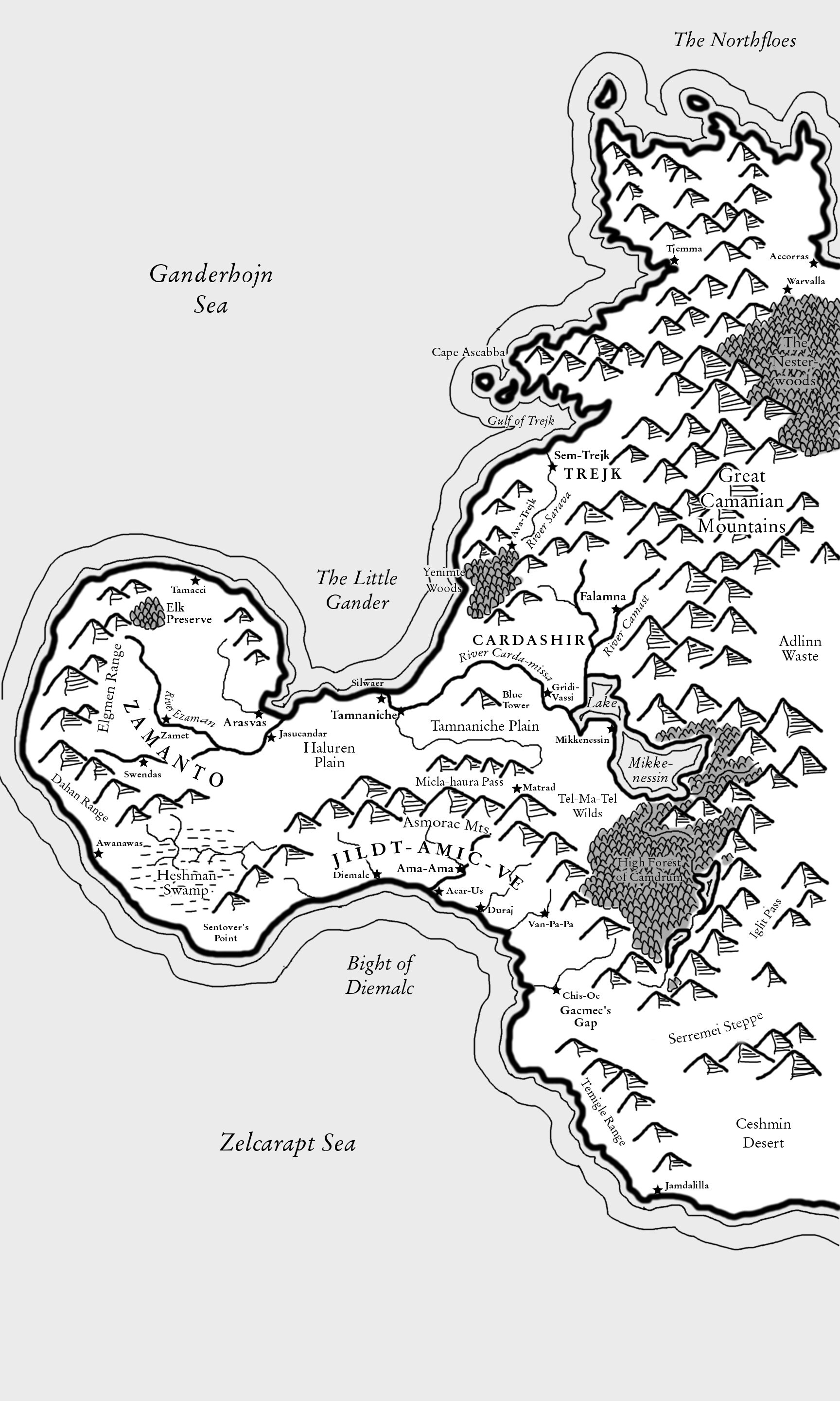Fantasy Style Map for Your Novel or Campaign - Etsy