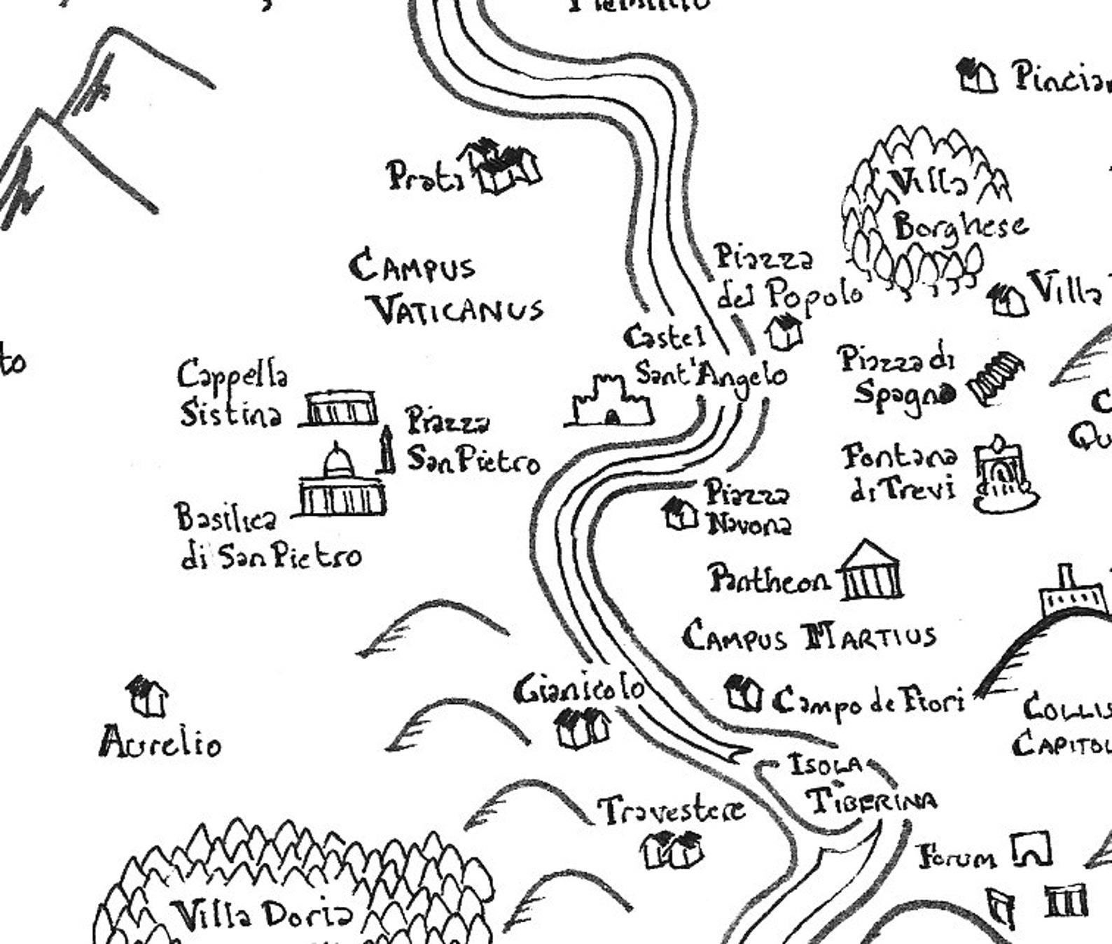 Fantasy Map of Rome - Etsy