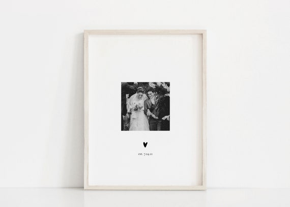 Modern Minimalist Wedding Print / Modern Minimalist Wall Art / - Etsy