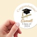 Gold Graduation Stickers, Graduation Kisses Labels, Class of 2023 ...