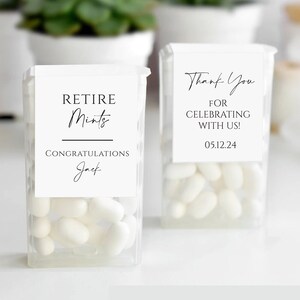 Retirement Tic Tac Labels, Retire Mint Label, Tic Tac Retirement Favor ...