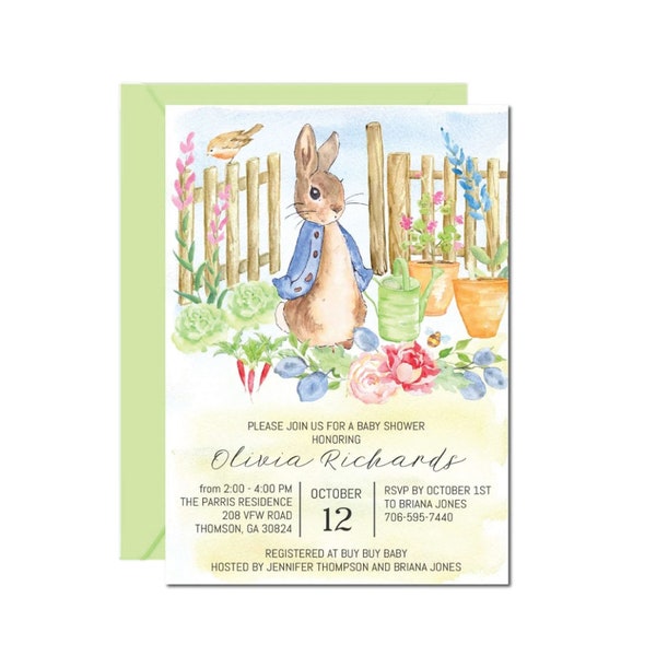 Peter Rabbit Baby Shower - Etsy