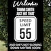Speed Limit 55 Backdrop, Speed Limit Birthday Backdrop, Printable ...