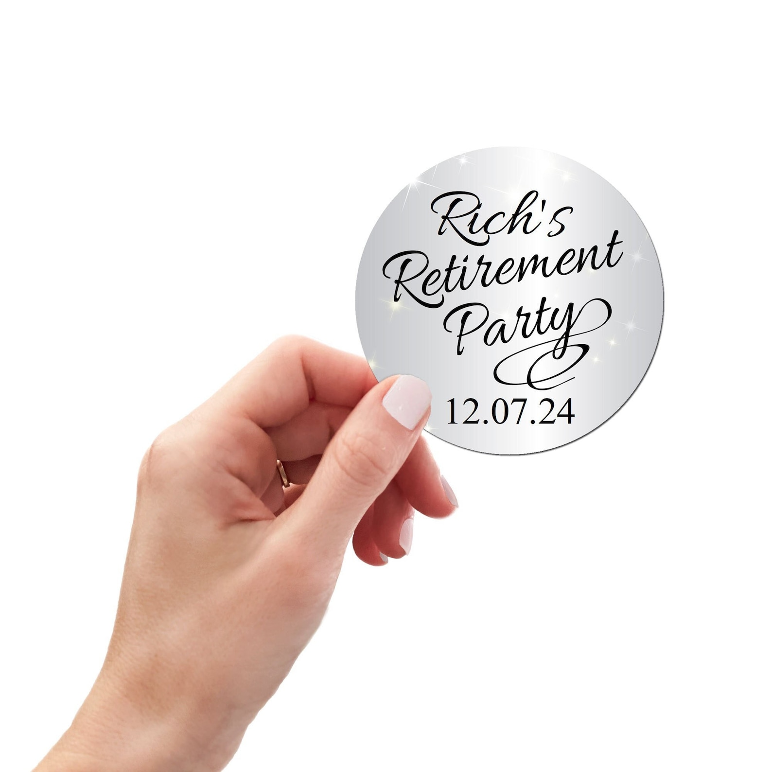 Silver Retirement Stickers Personalized Retirement Labels - Etsy