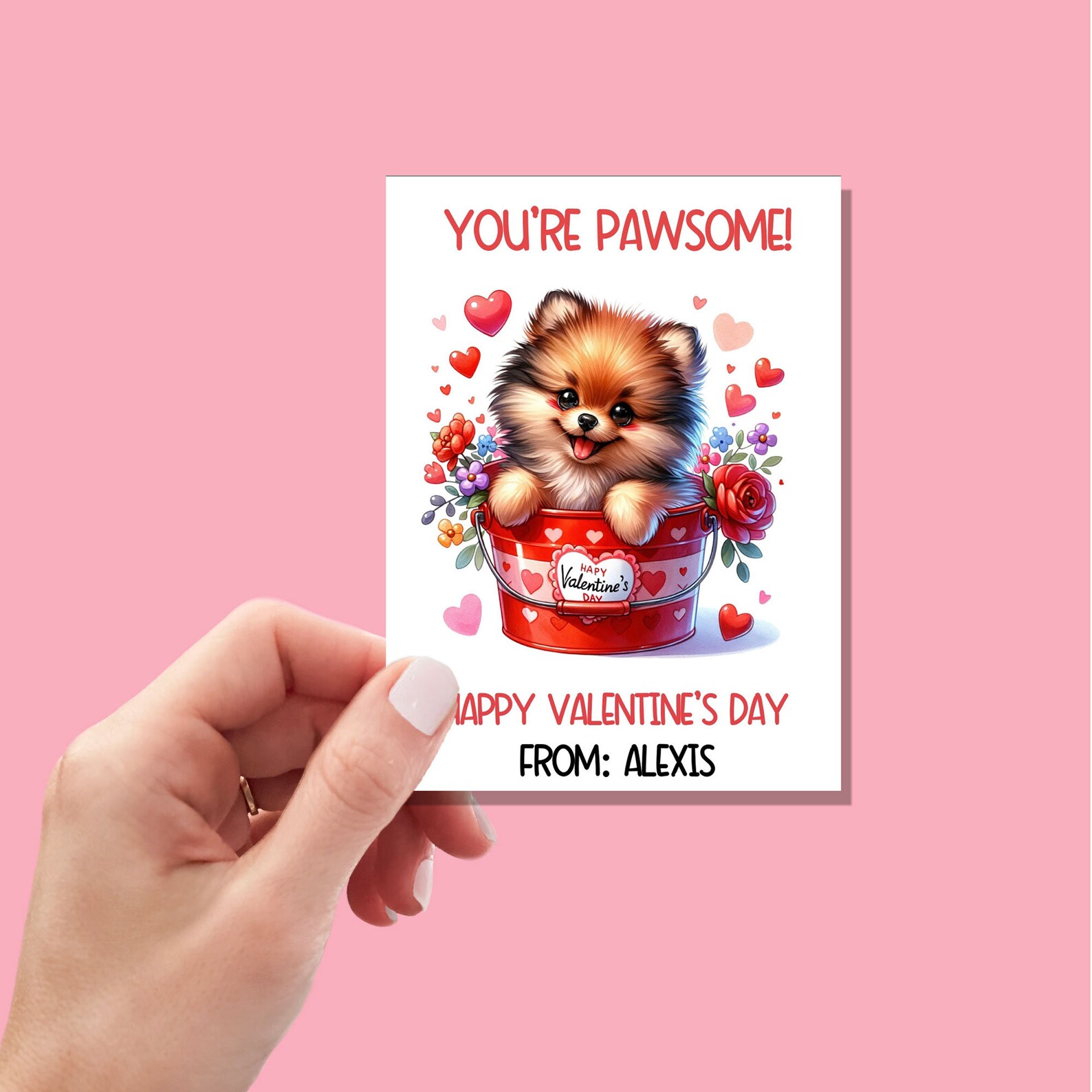 Editable Puppy Valentine Cards Printable, Dog Classroom Valentine's Day ...