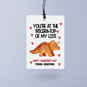 Dino-mite Valentines Cards, Printable Dinosaur Valentines Card or Kids ...