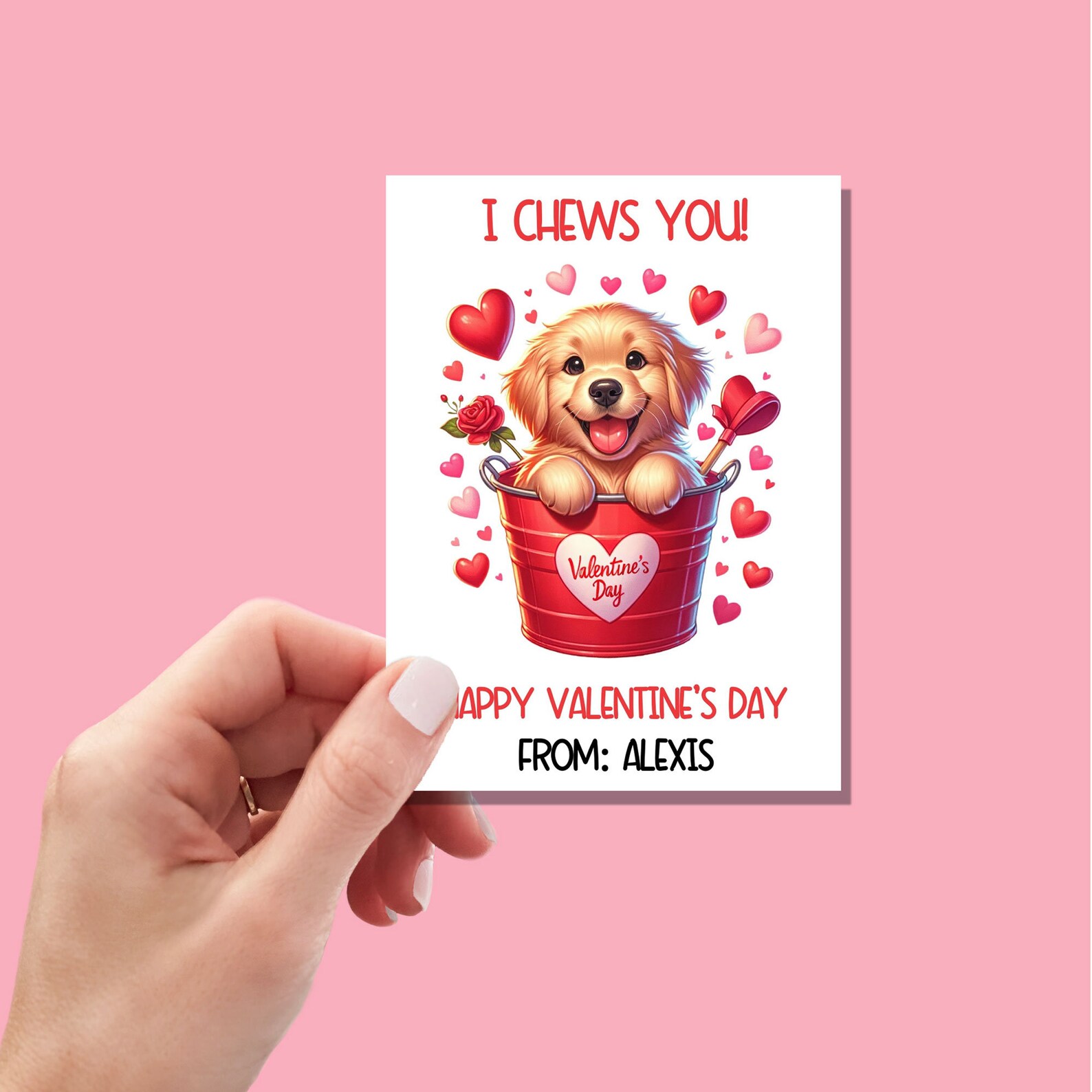 Editable Puppy Valentine Cards Printable, Dog Classroom Valentine's Day ...