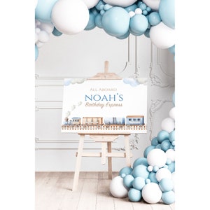 Train Backdrop, Train Birthday Backdrop, Printable Backdrop, Train - Etsy