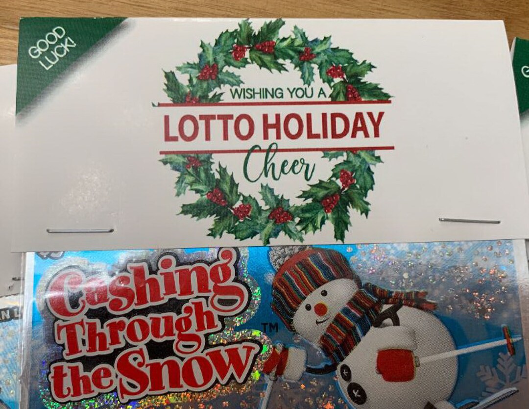 Christmas Lottery Gift Card Holder, Wishing You a Lotto Holiday Cheer ...